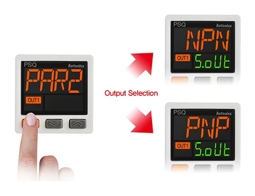 PSQ Series Dual Digital Display Pressure Sensors - Wention Control
