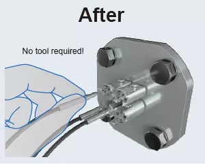 One-Touch Connection System Vacuum-resistant Fibers - Wention Control