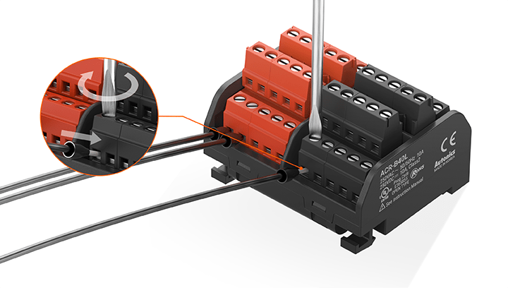 ACR Series Common Terminal Blocks (Rising Clamp Type) - Wention Control